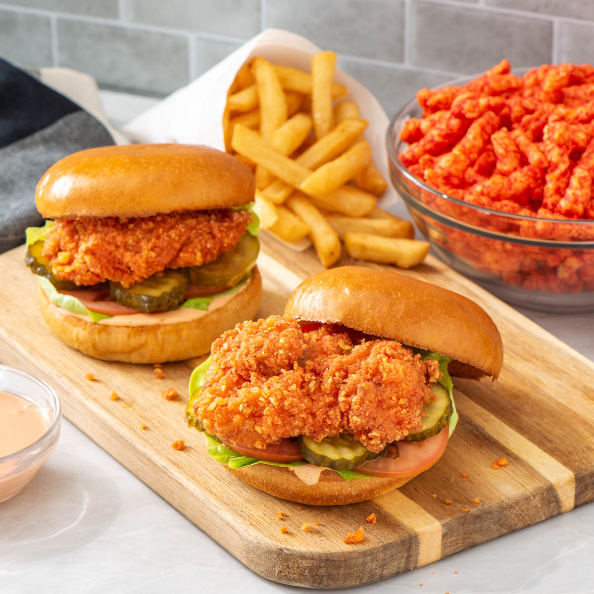 Cheetos® Flamin’ Hot® Fried Chicken Sandwich | Tasty Rewards